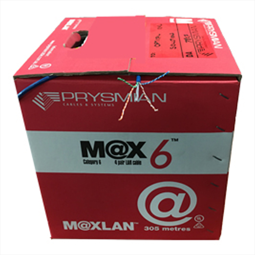 Prysmian - Cat6 UTP Copper Cable – 305m Box Blue - Layer 1